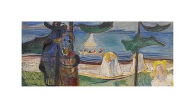 'Summer Day or Embrace on the Beach (The Linde Frieze)' Premium Giclee ...