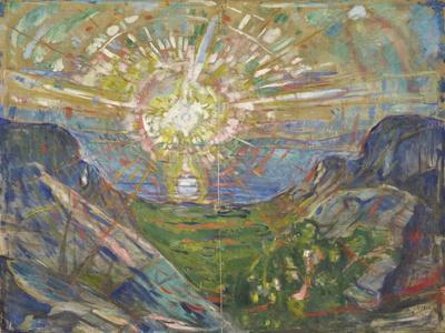 'Sun, 1910-1913, by Edvard Munch, 1863-1944, Norwegian Expressionist ...
