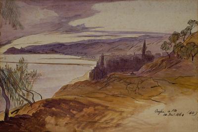 Oneglia, 1864 ink and watercolor Giclee Print - Edward Lear | Art.com