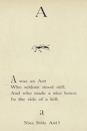 'The Letter A' Giclee Print - Edward Lear | Art.com