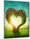 'Heart Shaped Tree in the Meadow' Photographic Print - egal | Art.com