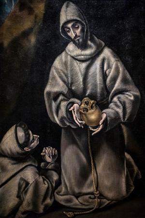 Saint Francis of Asisi and Brother Leo Meditating on Death, 17Th ...