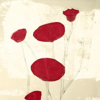 'Abstract Red Poppies' Art Print - Elena Ray | Art.com