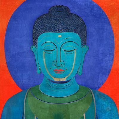 Blue Buddha Art Print - Elena Ray | Art.com