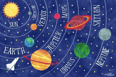 'Space and Planets' Giclee Print - Elizabeth Caldwell | Art.com