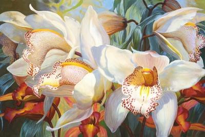 'Orchid Fandango' Giclee Print - Elizabeth Horning | Art.com