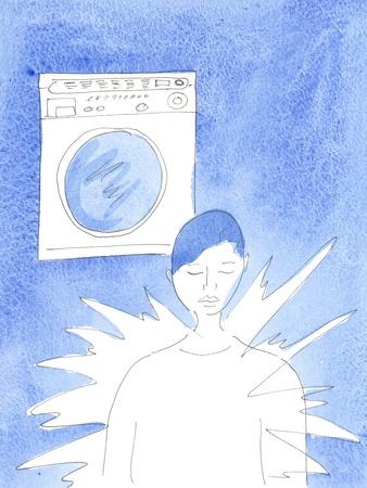 'A Washing Machine's Interior is Kept Bright and Shining through the ...