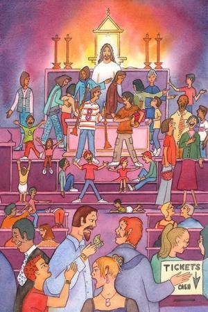 'From the Tabernacle, Christ Looks on in Sadness, as He Sees His Holy ...