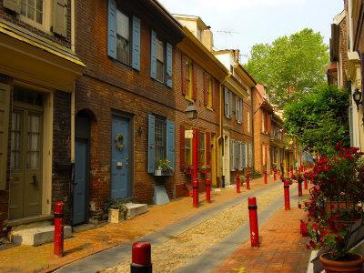 Elfreth's Alley, Philadelphia, Pennsylvania, USA Photographic Print ...