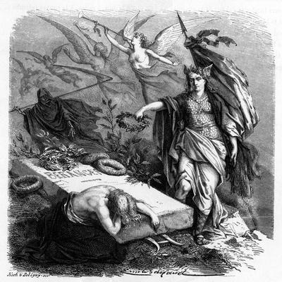 Beranger (His Tomb) Art Print - Emile Bayard | Art.com