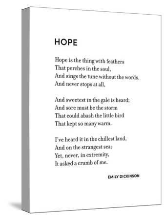 Hope Stretched Canvas Print - Emily Dickinson | Art.com