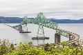 Astoria, Oregon, USA. The Astoria-Megler bridge across the Columbia ...