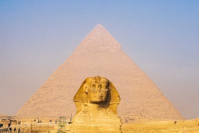 'Giza, Cairo, Egypt. The Great Sphinx and the Pyramid of Khafre.' Photographic Print - Emily ...