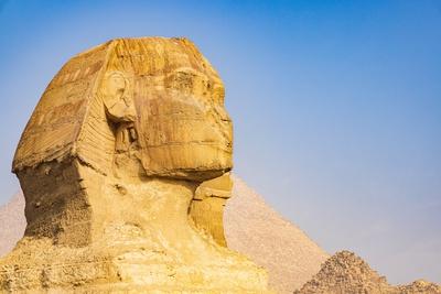 'Giza, Cairo, Egypt. The Great Sphinx at the Great Pyramid complex.' Photographic Print - Emily ...