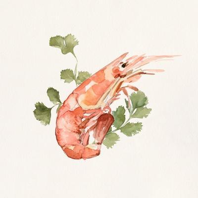 Shrimp for Dinner I Art Print - Emma Caroline | Art.com