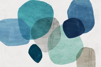 'Blue Stone Pebbles I' Art Print - Emma Peal | Art.com