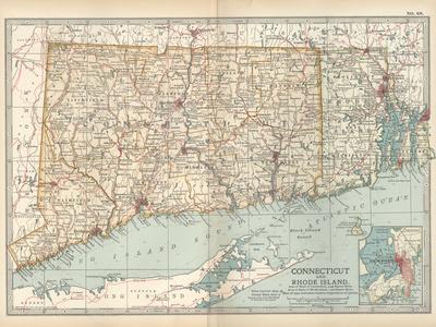 Connecticut Map Large Print