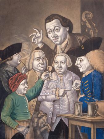 'Mirth and Friendship, circa 1770' Giclee Print - English | Art.com