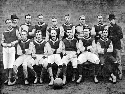 'Aston Villa Football Club during the 1891-1892 Season, 1891 (B/W Photo ...