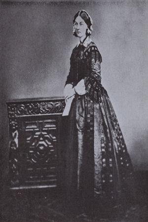 'Florence Nightingale, British Nursing Pioneer, 1855 (B/W Photo ...