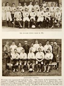 'English Rugby Team in 1871 and Association Football Representatives in ...