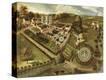The House and Garden of Llanerch Hall, Denbighshire, c.1662-72 Giclee ...