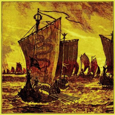 'The 'Keels' of the Northmen, Illustration for 'History of England' by ...