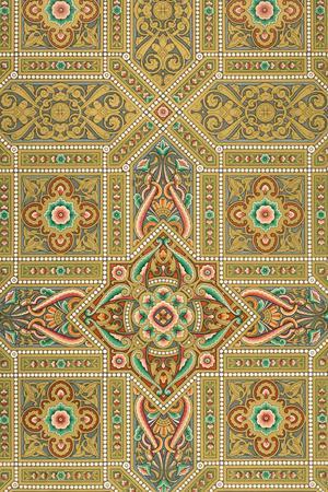 'Vintage Victorian Textile Pattern Design' Giclee Print - English | Art.com