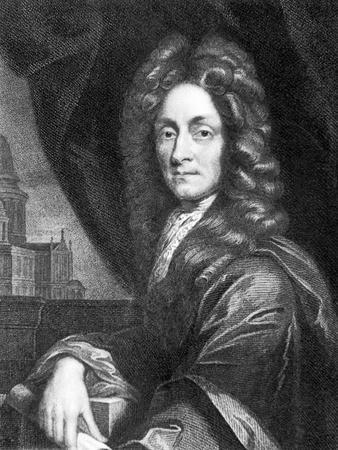 Engraving after Sir Christopher Wren by Sir Godfrey Kneller Giclee ...