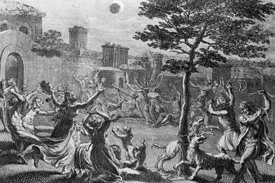 Engraving People Upset W/Arms up Eclipse Giclee Print | Art.com