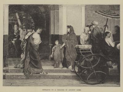 Entrance to a Theatre in Ancient Rome Giclee Print | Art.com