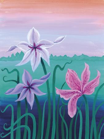 'Floral Pasture' Giclee Print - Erika Greenfield | Art.com