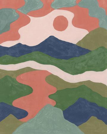 'Painterly Paradise - Valley' Giclee Print - Erika Greenfield | Art.com