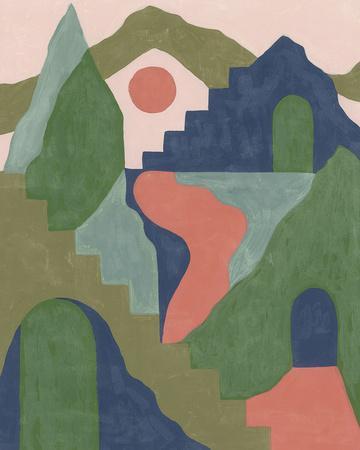 'Painterly Paradise - View' Giclee Print - Erika Greenfield | Art.com