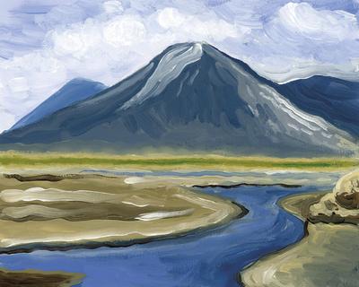 Panoramic Perspective - Mountains Giclee Print - Erika Greenfield | Art.com