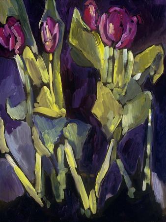 'Violet Spring Flowers I' Art Print - Erin McGee Ferrell | Art.com