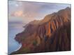 'The Fluted Cliffs of the Na Pali Coast at Sunset, Kauai, Hawaii ...