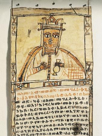 'Ethiopia, Priest Holding a Vase, from Arab Manuscript' Giclee Print ...