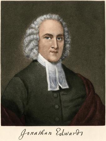 'Evangelist Jonathan Edwards, with His Autograph' Giclee Print | Art.com