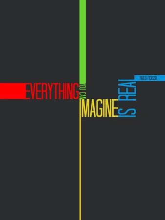 'Everything you Imagine Poster' Art Print - NaxArt | Art.com