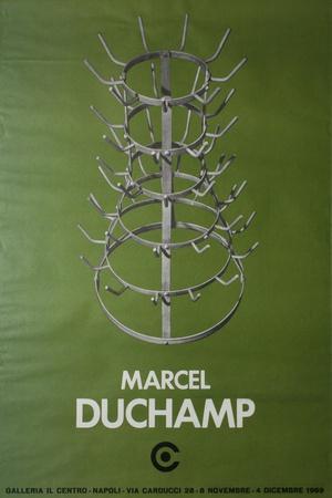 Exhibition Poster for Marcel Duchamp at Galleria Il Centro, Napoli, 8 ...