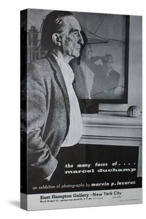 Exhibition Poster for 'The Many Faces of Marcel Duchamp' Stretched ...