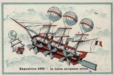 'Exposition 1900 - Airship' Giclee Print | Art.com