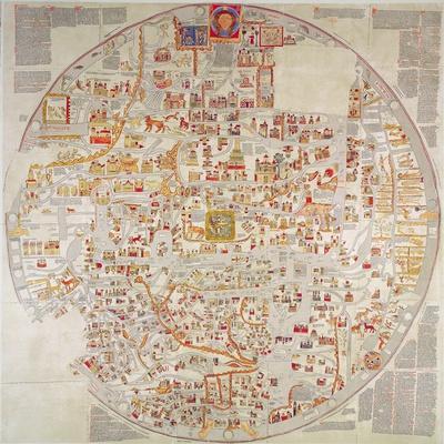 'Facsimile Copy of the "Ebstorf Mappamundi", Made for the Convent at ...