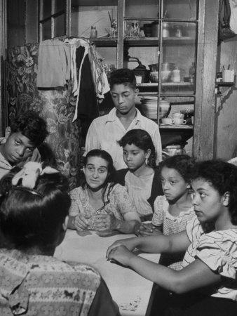 'Family of Immigrants from Puerto Rico' Photographic Print | Art.com