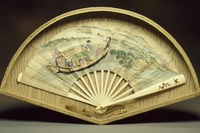 'Fan with Ivory Guard and Slats' Giclee Print | Art.com