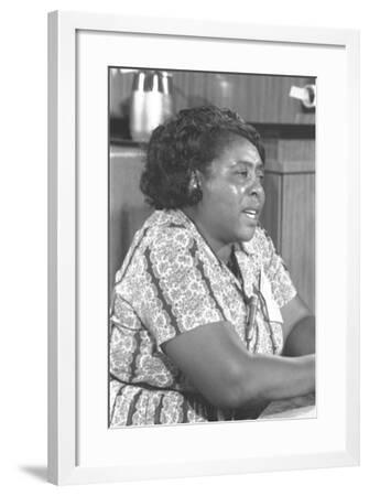 Fannie Lou Hamer, African-American Civil Rights Leader in 1964 Photo by ...