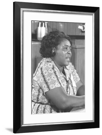 Fannie Lou Hamer, African-American Civil Rights Leader in 1964 Photo by ...