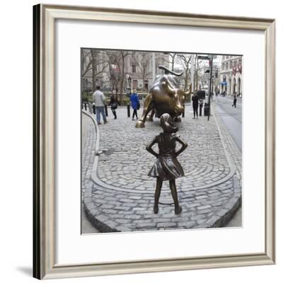 Fearless Girl Wall Street Photographic Print by | Art.com