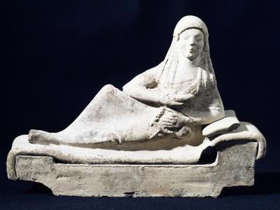 Female Figure Lying Down, Terracotta Statue, 5th-4th Century BC Giclee ...
